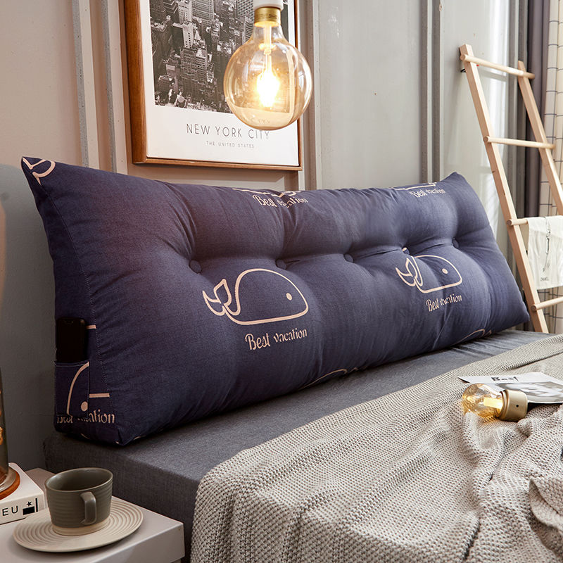 Net Red Bed Head Cushion Big Backrest Sofa Long Cushion Bed Tatami Soft ...