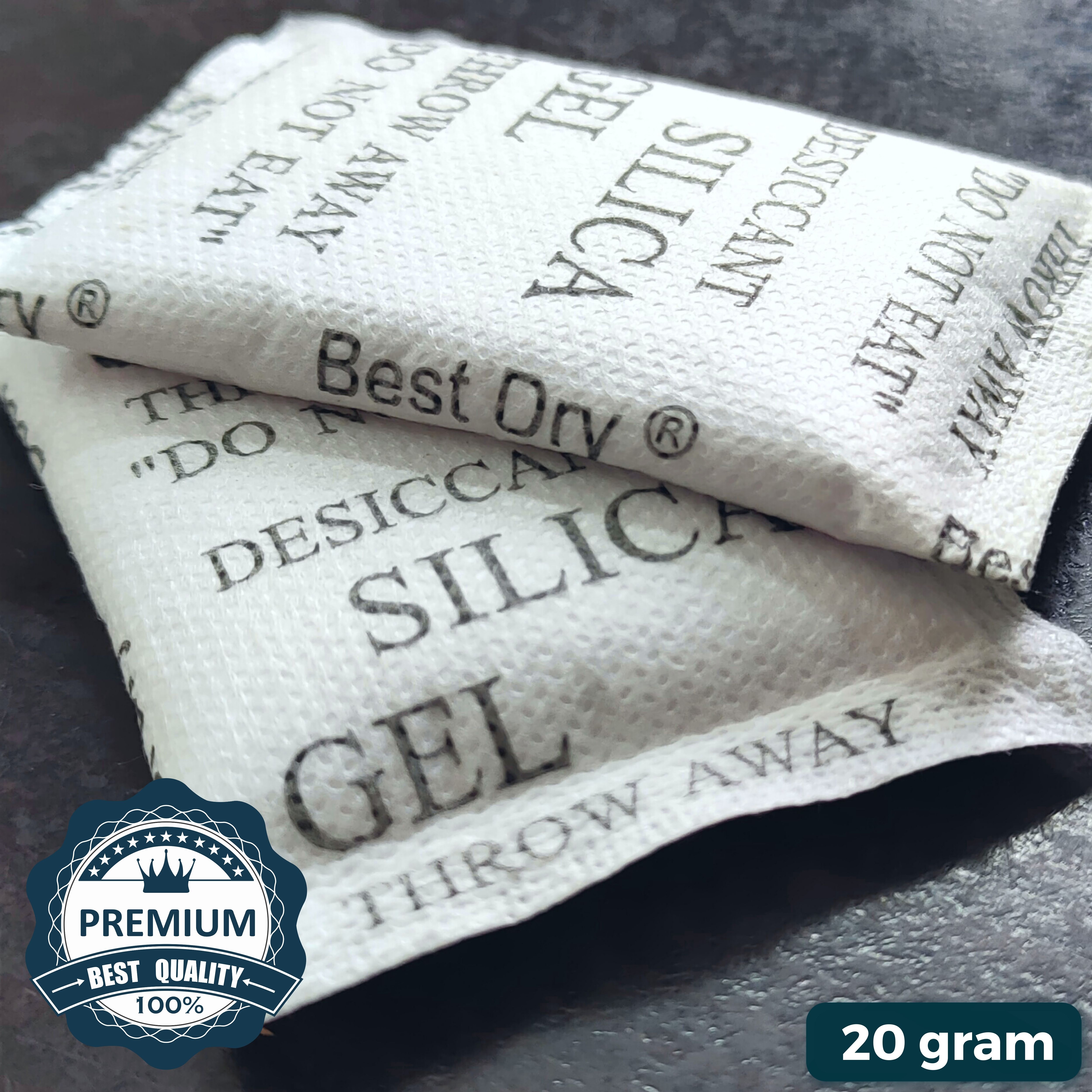 Blue Silica Gel 20 Gram 100 Pieces Premium Grade Desiccant Highly ...