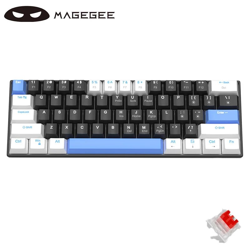 MageGee 60% Customized Wired Mechanical Keyboard, STAR61 Gaming ...