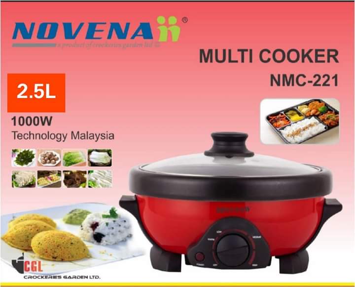 Novena Multi Cooker NMC-221 -2.5 L | Daraz.com.bd