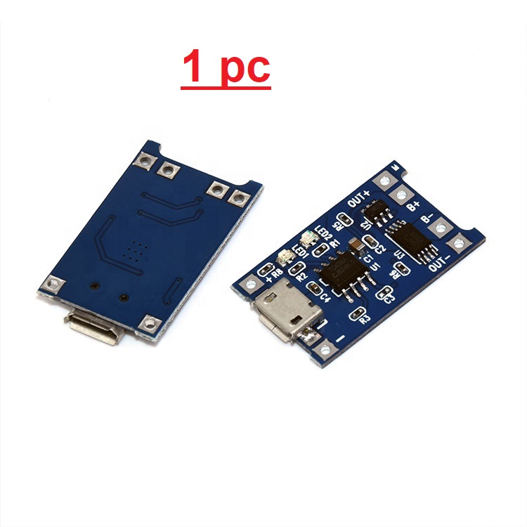 TP4056 DC 5V 1A Mini Micro USB Interface Lithium Battery Charging Board ...