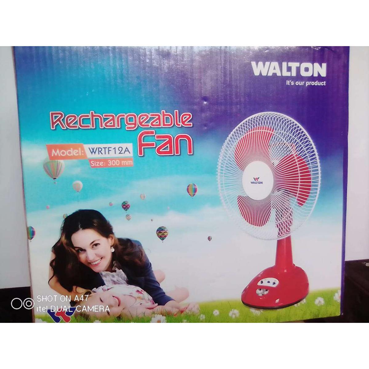 walton 12 inchi rechargeable fan | Daraz.com.bd