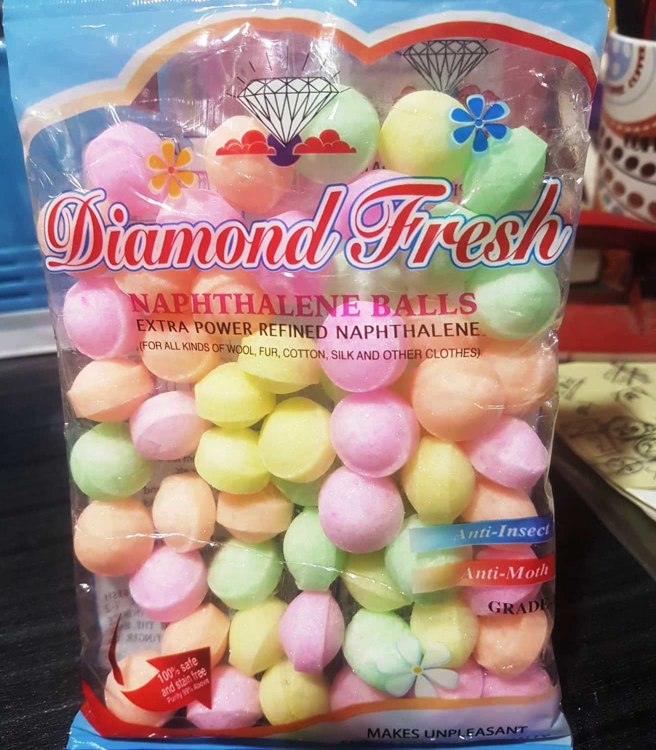 Pure Naphthalene color Balls with Fragrance 35 Pcs | Daraz.com.bd