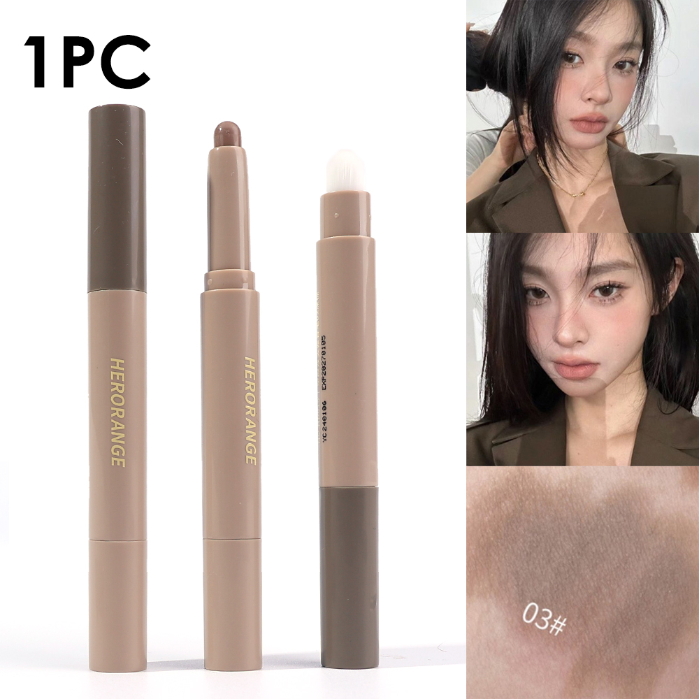 Double-ended Bronzer Stick with Brush Face Brightening Long Lasting ...