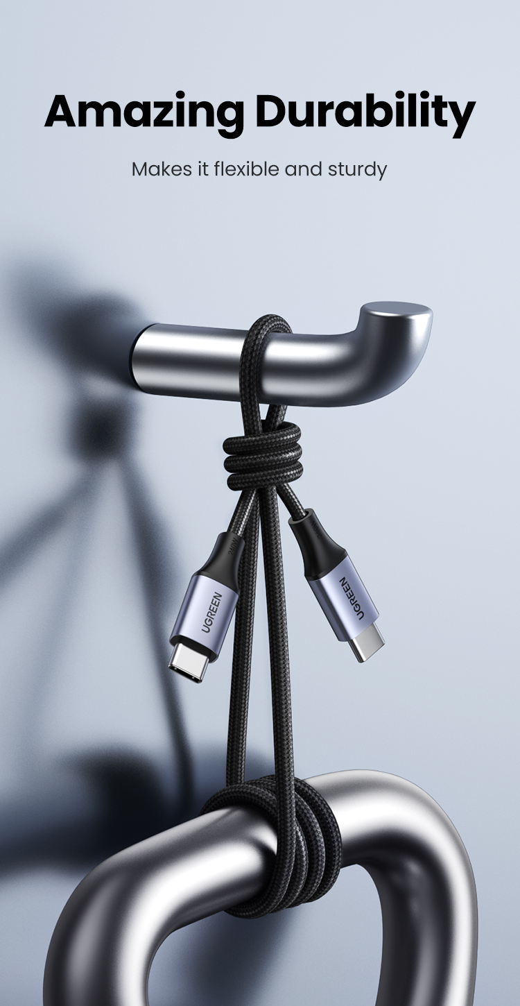 UGREEN US535 (15311) USB-C to USB-C 240W PD Fast Charging Cable - 1m - 240Watt USB C Cable ...