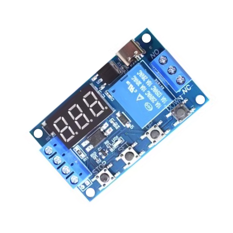 DC 6-30V LED Light Digital Time Relay Trigger Cycle Timer Switch Circuit Board Timing Control ...
