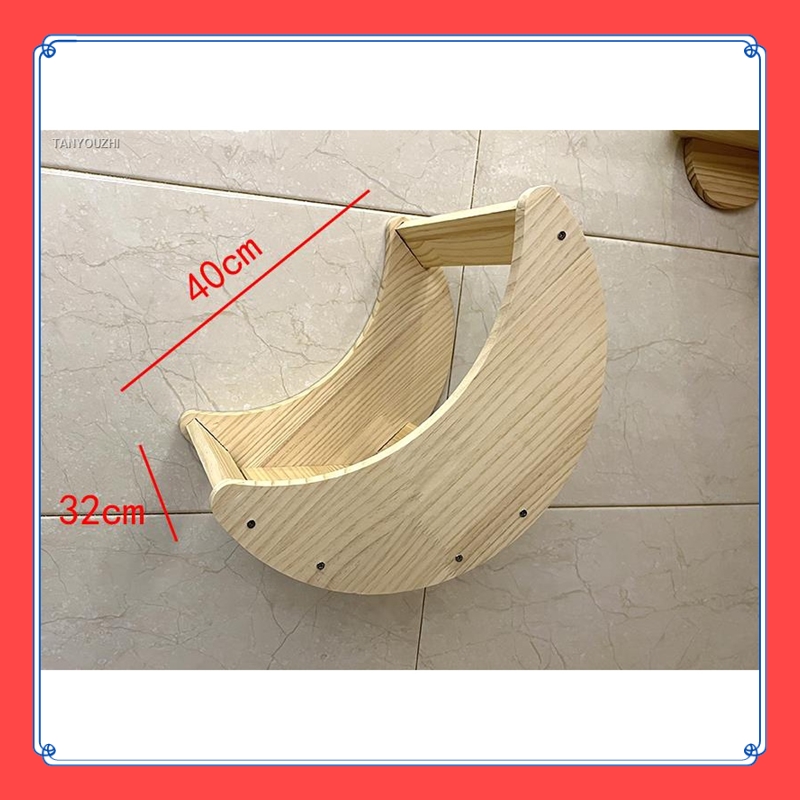 VibeVendor Cat Wall Shelf/ Cat Bed /Cat Cage /Solid Wood House Cat ...