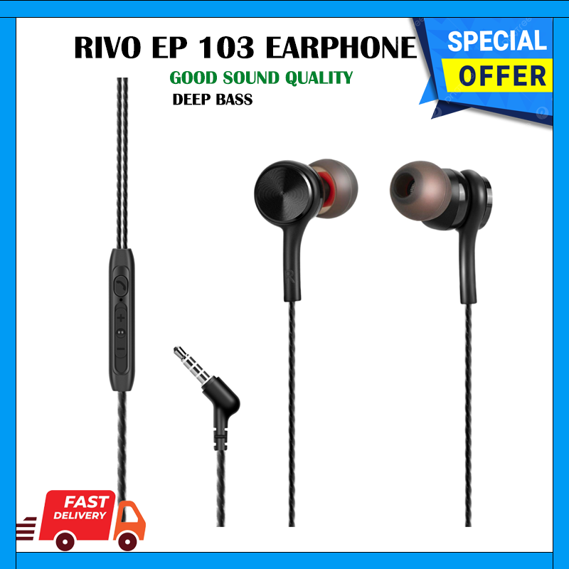 RIVO EP 103 Earphone Deep Bass Eparphone Gaming Earphone [4 Months ...