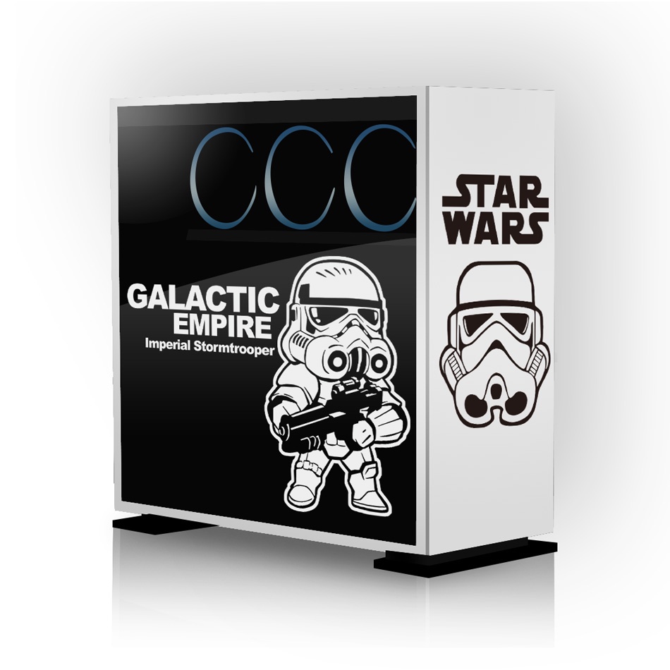 ATX PC Case Decorate Stickers Cartoon Personality Computer Host Skin ...