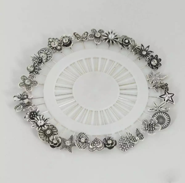 Metal Hijab Pin for Women - 10 Pieces | Daraz.com.bd