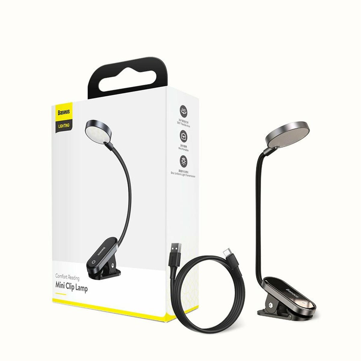 Baseus Led Clip Table Lamp Stepless Dimmable Wireless Desk Lamp | Daraz ...