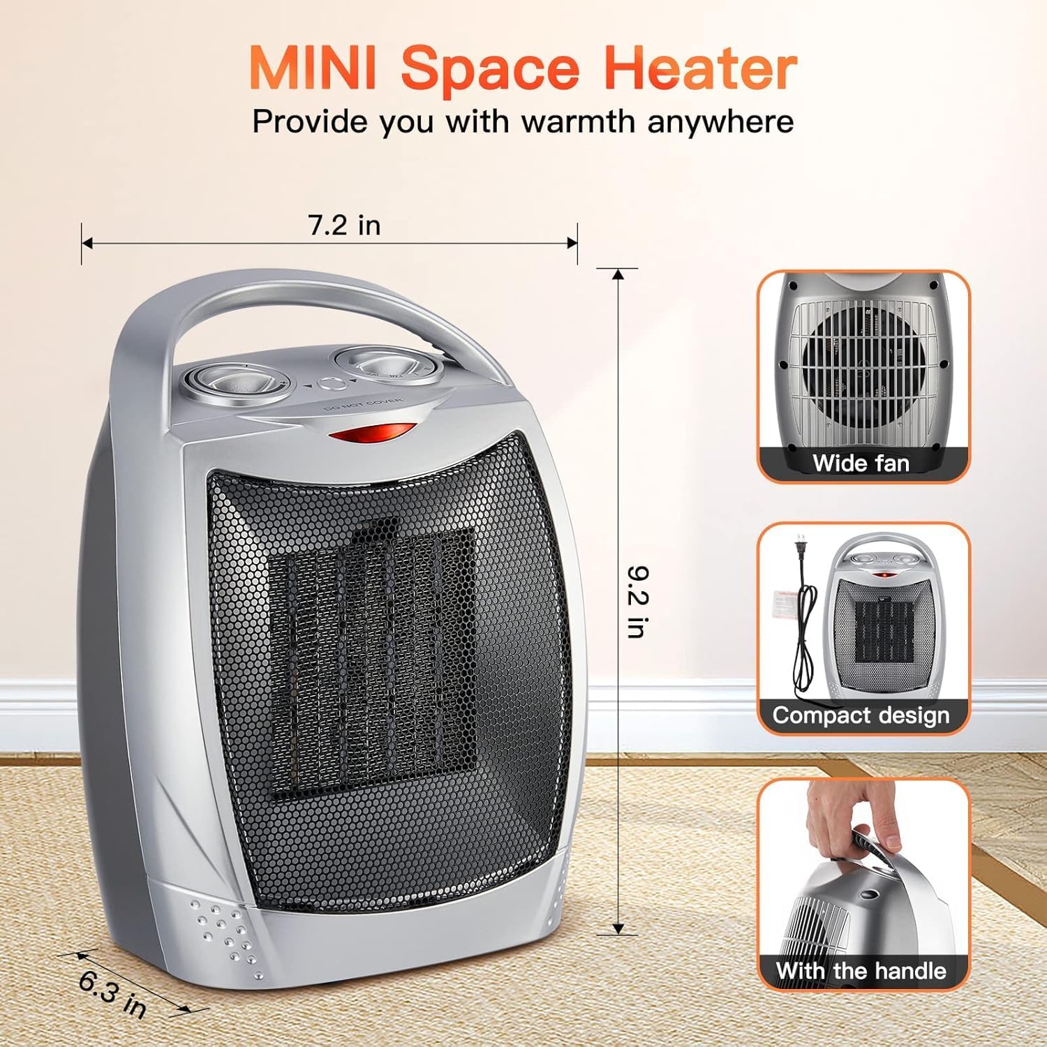 Portable Small Electric Space Heater