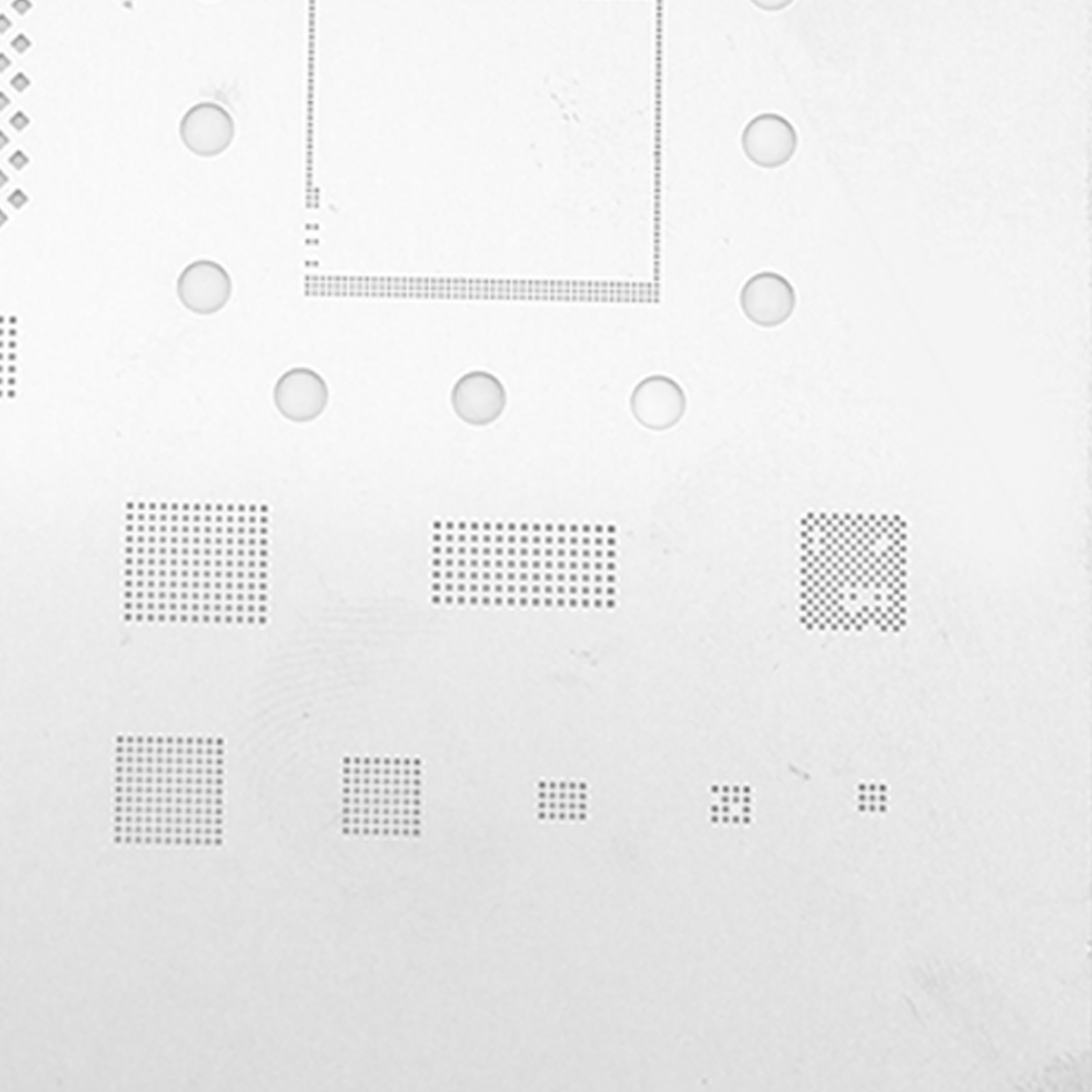 BGA Reballing Steel Stencil Half Cut Process BGA Reballing Stencil ...