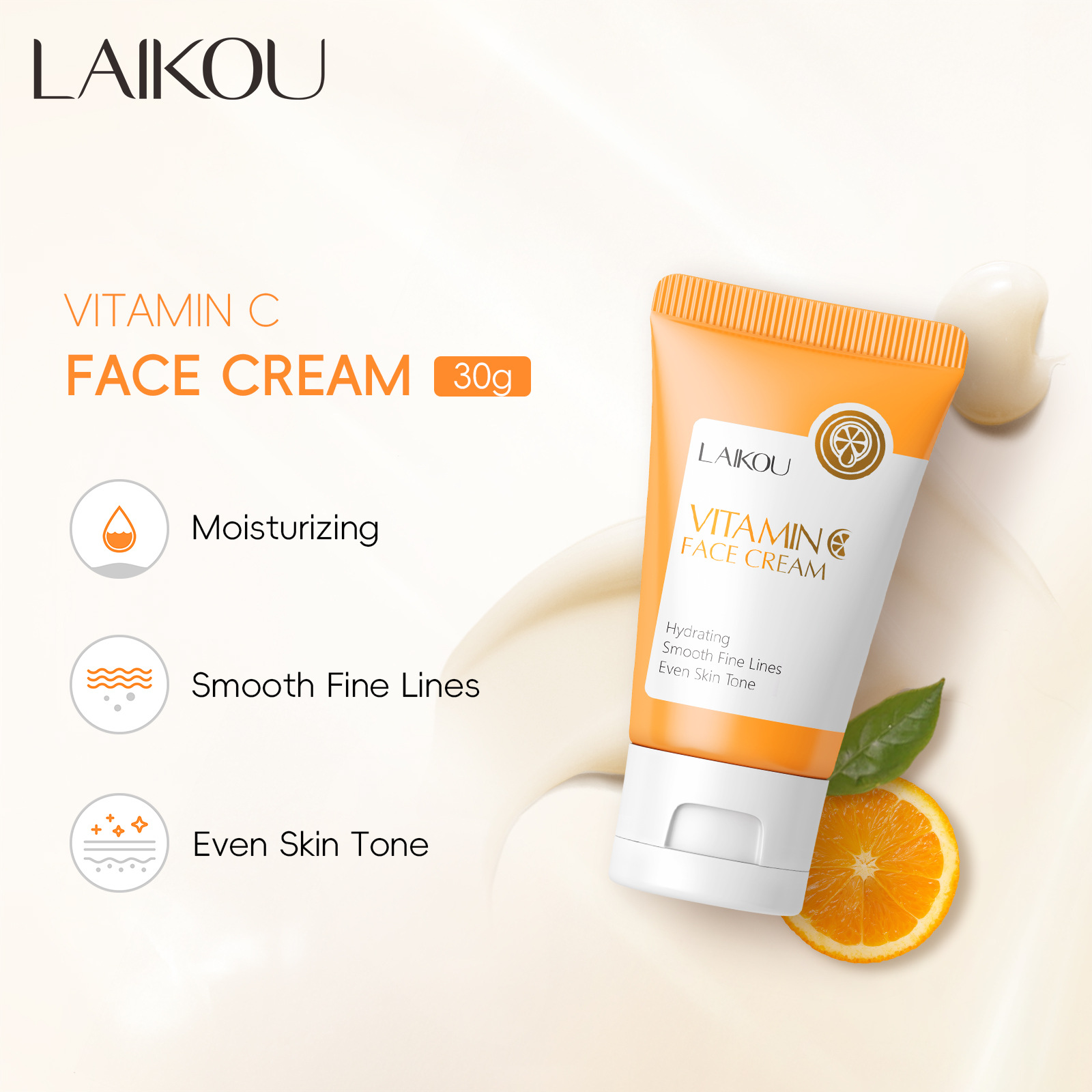 LAIKOU Reduce Oxidation Smooth Vitamin C Face Cream- 30g | Daraz.com.bd