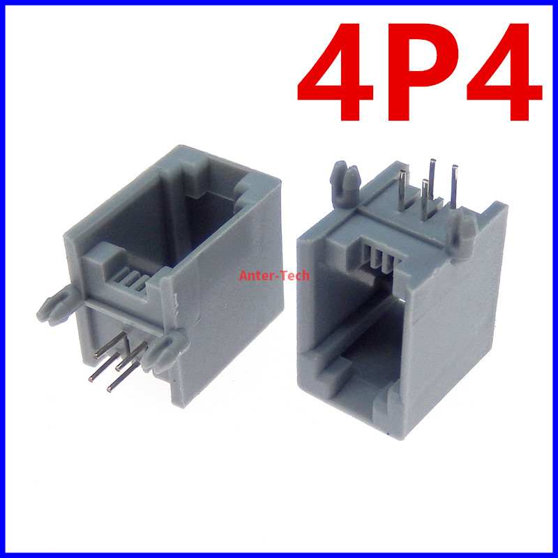 10 pcs RJ11 4P4C 6P6 6P4C 6P2C 8P8C Modular Network Jack Vertical Ports Sockets Female ...