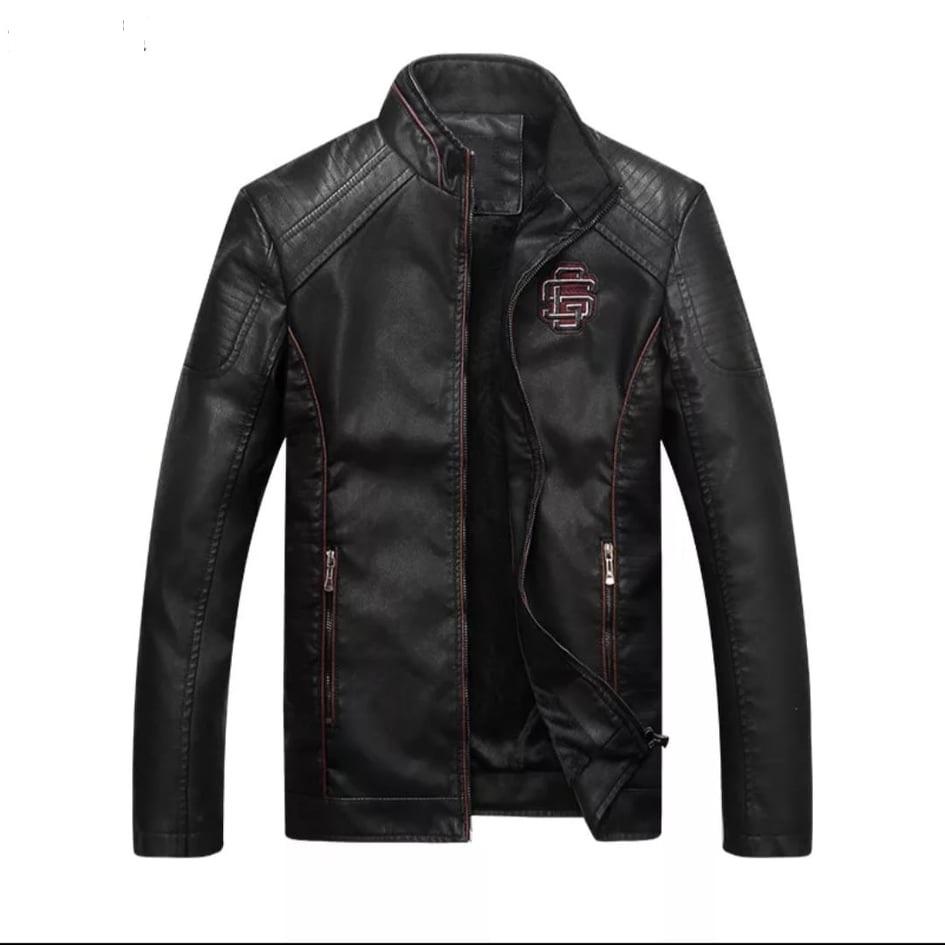 Black PU Leather Jacket For Men | Daraz.com.bd
