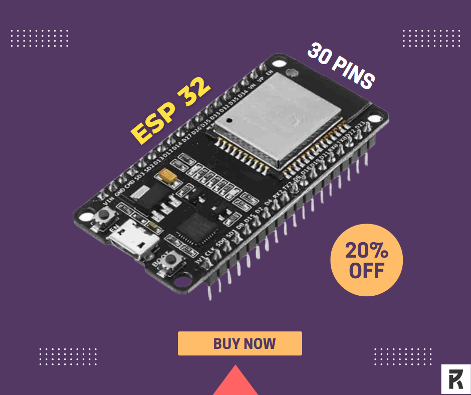 ESP32 - 30 pins development board new version 2022 | Daraz.com.bd