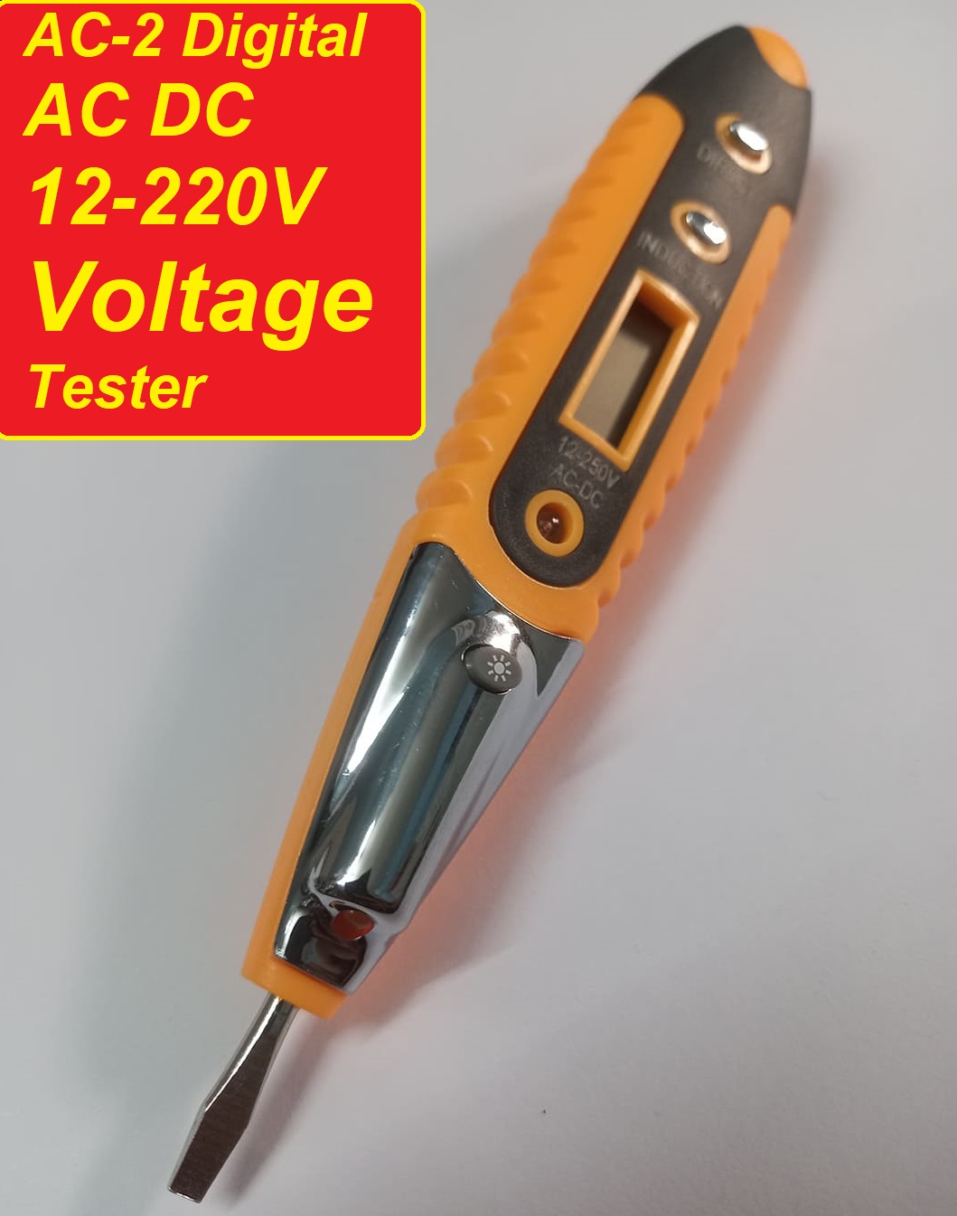Digital AC/DC-12-220V-Non-Contact Voltage Detector Tester Pen With ...