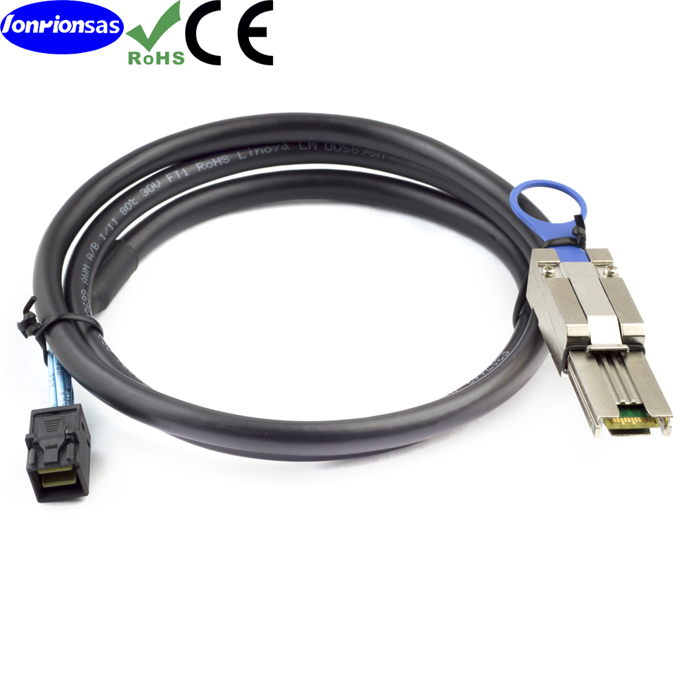 LONRIONSAS#Mini SAS Cable, SFF-8643 to SFF-8088 Straight to Straight ...