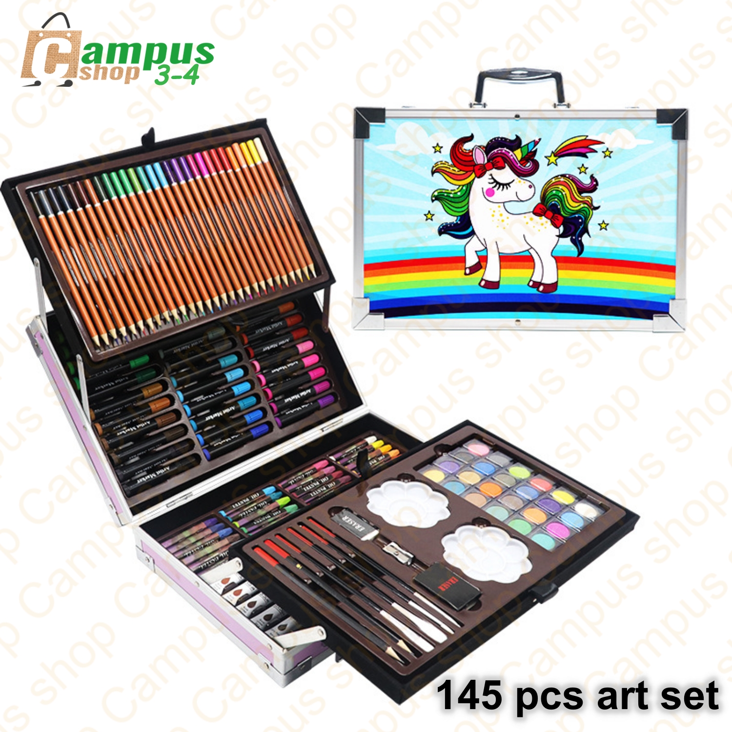 Kids 145 pcs art set for colouring and drawing | Daraz.com.bd