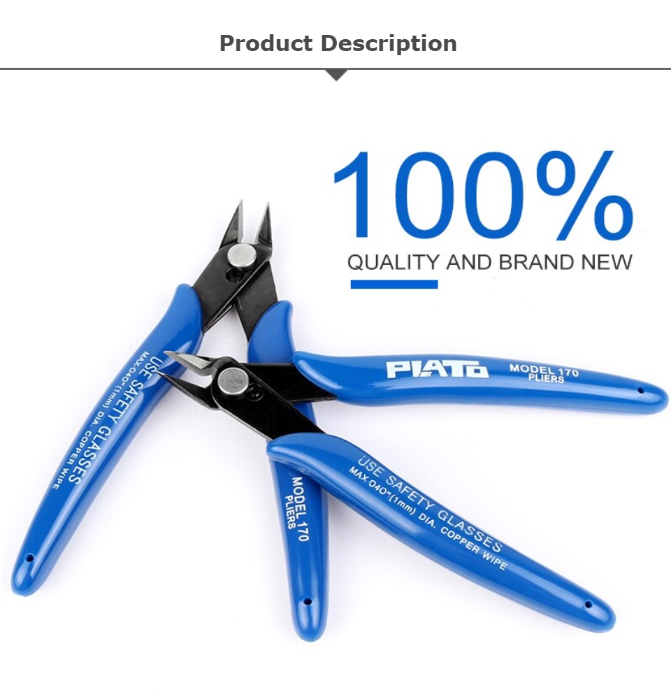 PLATO 170 Wishful Clamp DIY Electronic Diagonal Pliers Side Cutting ...