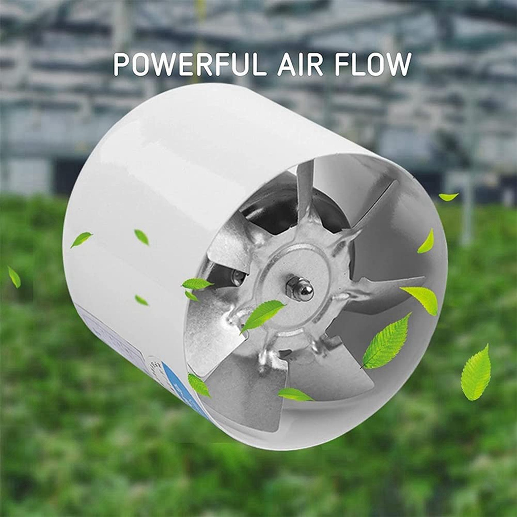2X 4 Inch Inline Duct Fan Air Ventilator Metal Pipe Ventilation Exhaust ...