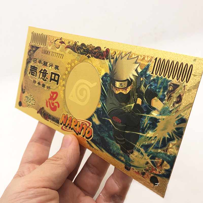 Anime Naruto Letters Metal Cards Commemorative Itachi Kakashi Uzumaki ...