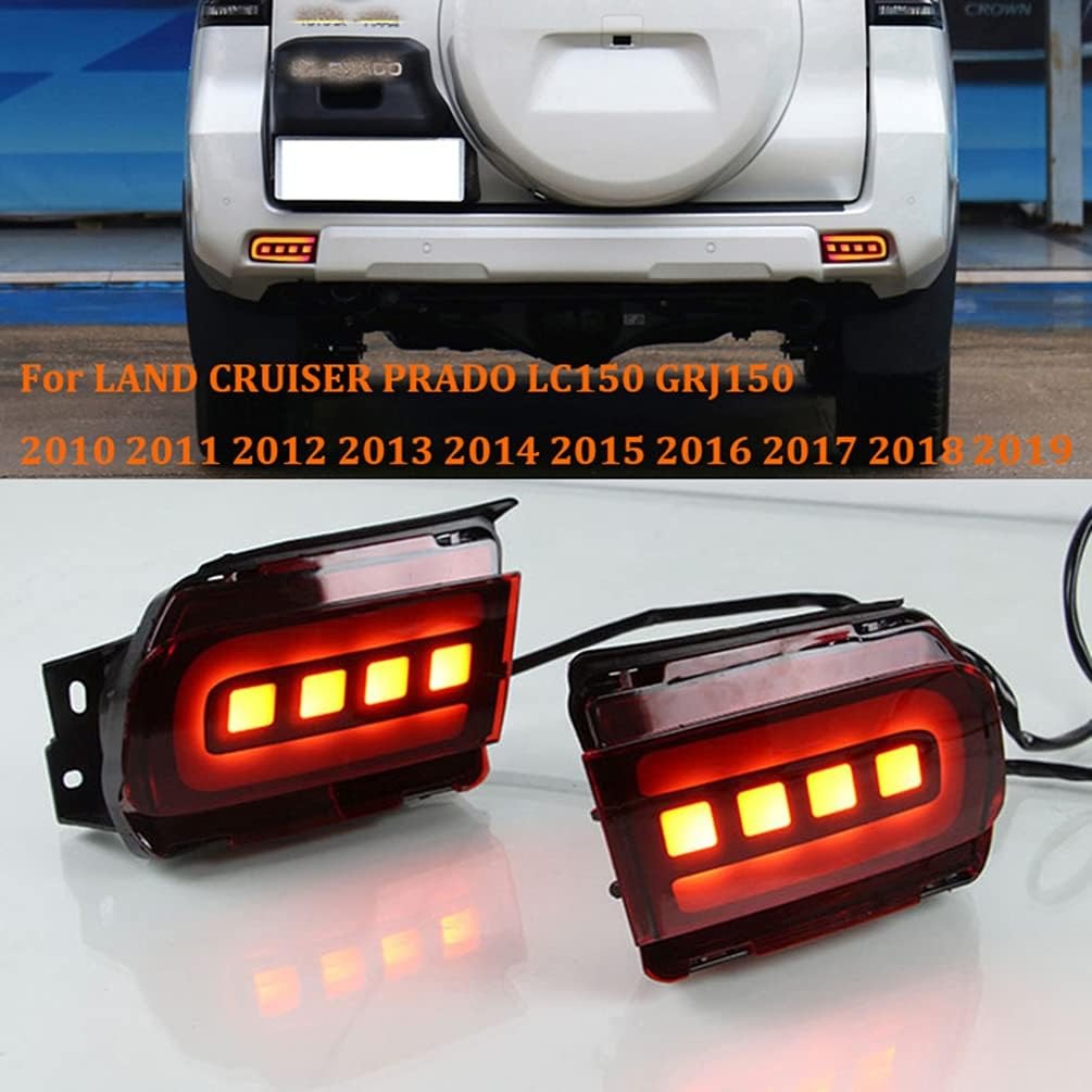 LED Rear Bumper Reflector Light for Toyota Land Cruiser Prado FJ150 ...