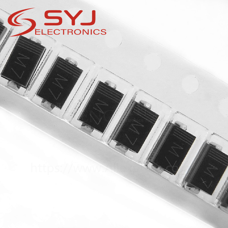 100pcs/lot DIODE M7 1N4007 SMA SMD 1A 1000V IN4007 Rectifier Diode In ...