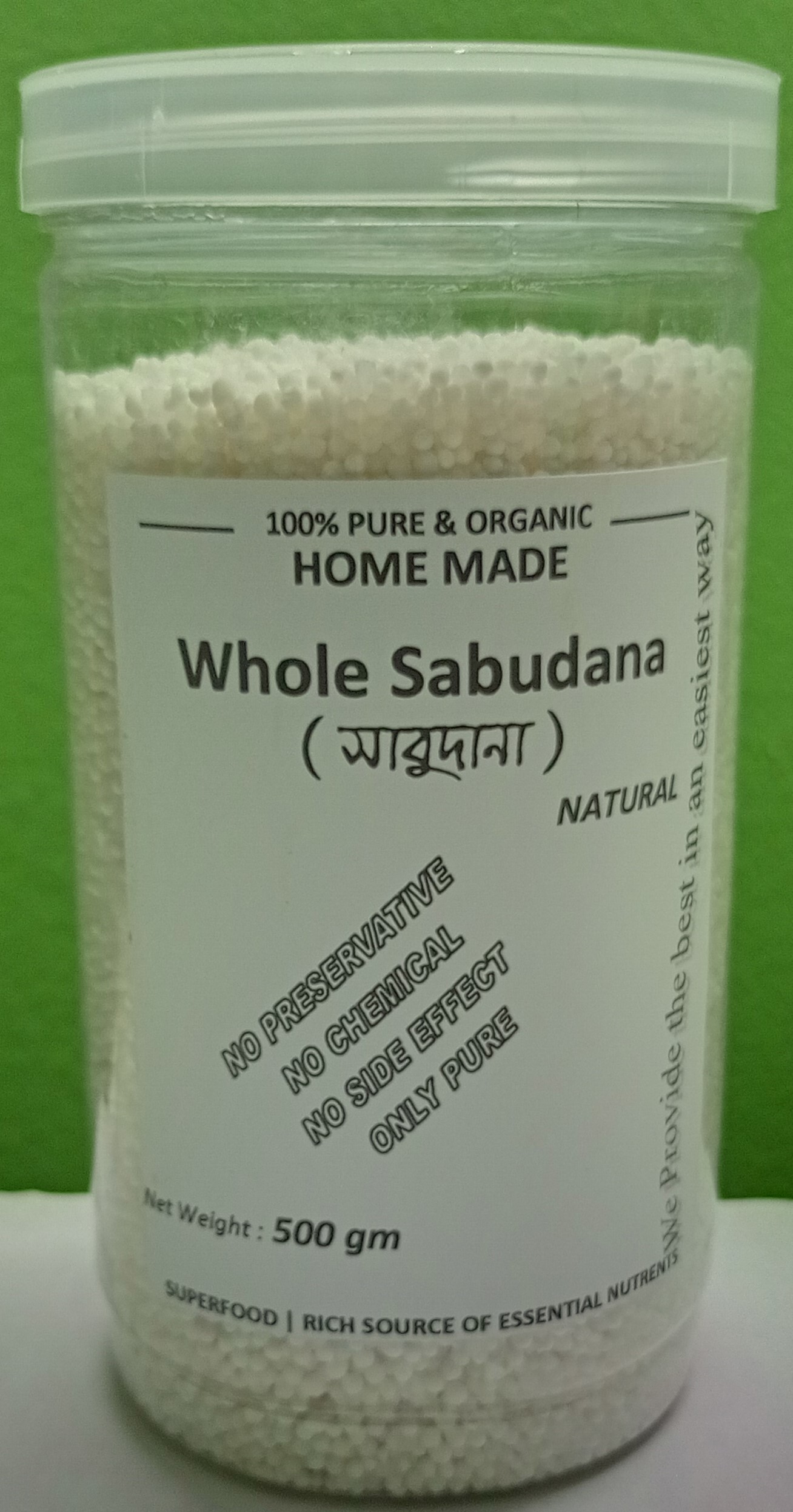 Sabudana, Fresh Sagudana, White Sabudana - 500gm | Daraz.com.bd