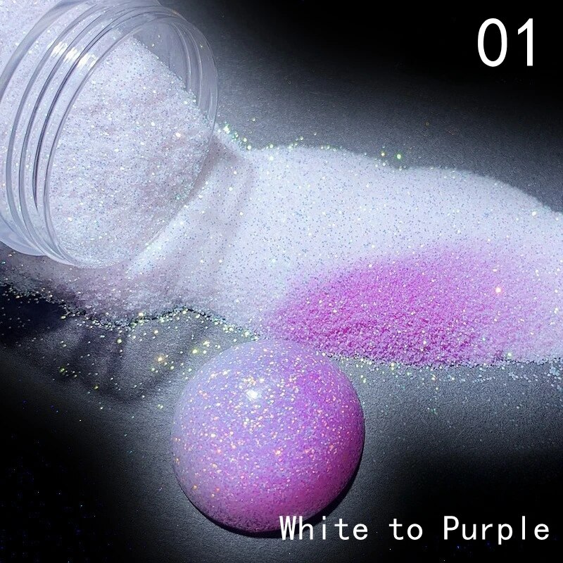 10g/box UV Sensitive Color Temperature Changing Powder DIY Handmade ...