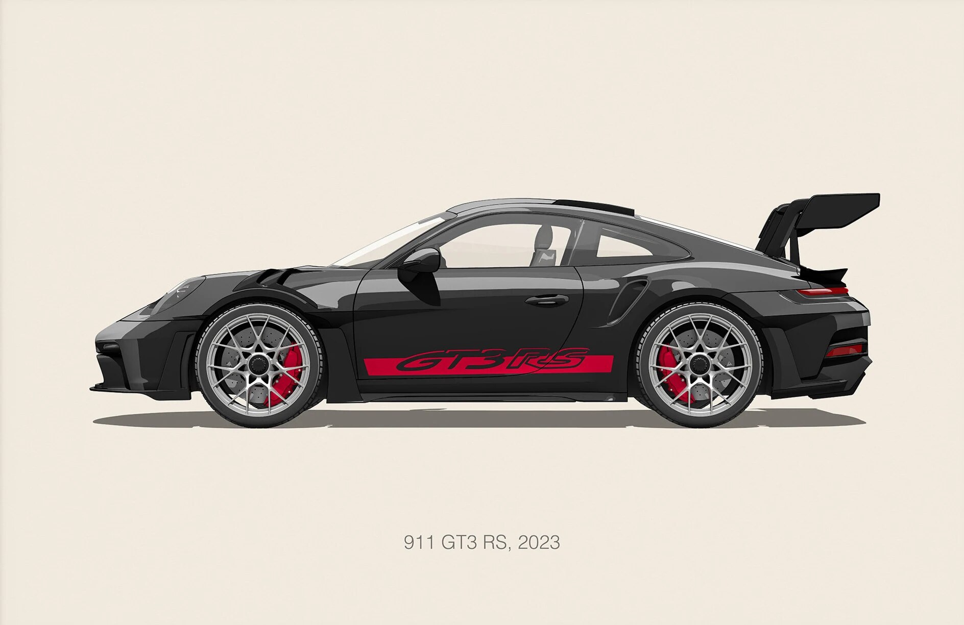 GT3 RS 2023 Posters and Prints Festival Gift for HerHim Canvas Painting ...