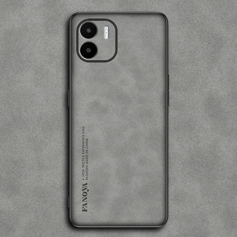 Vantime for Xiaomi Redmi A1 A2 Case Soft Pure Leather Slim Matte Back ...