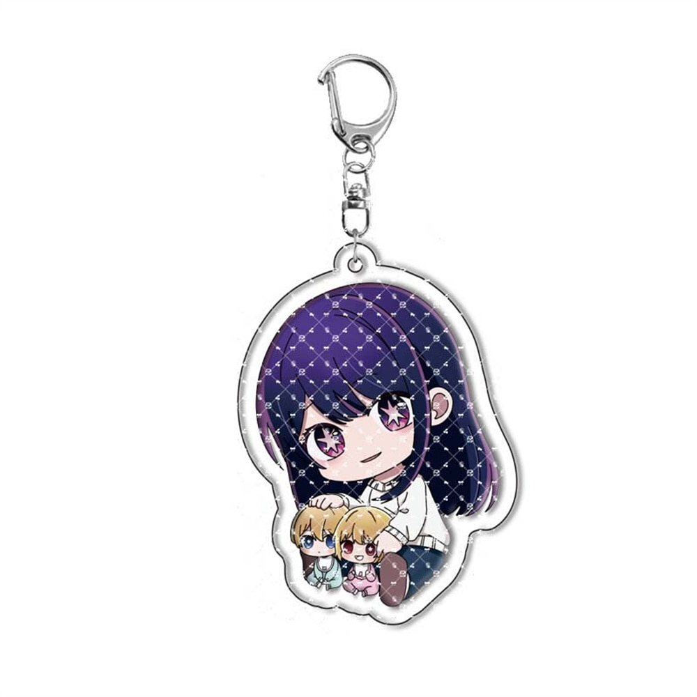 Anime Oshi No Ko Keychain Cartoon Figure Hoshino Ai Sarina Kurokawa ...