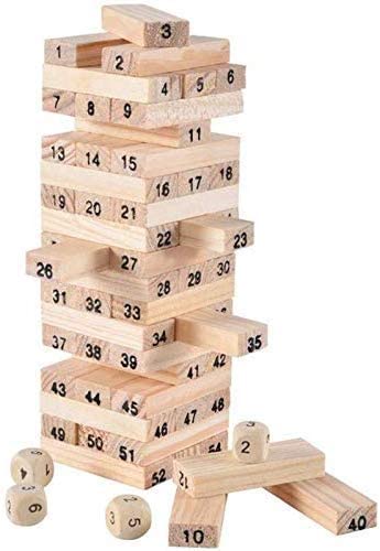 Wooden Blocks Game for Kids Gaming Classic Jenga, Tower Game ...