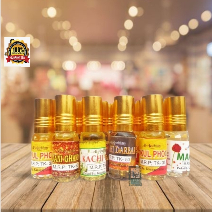 6 pieces halal attar/6 pcs Attar Combo Pack/ 6 different smell flavour ...