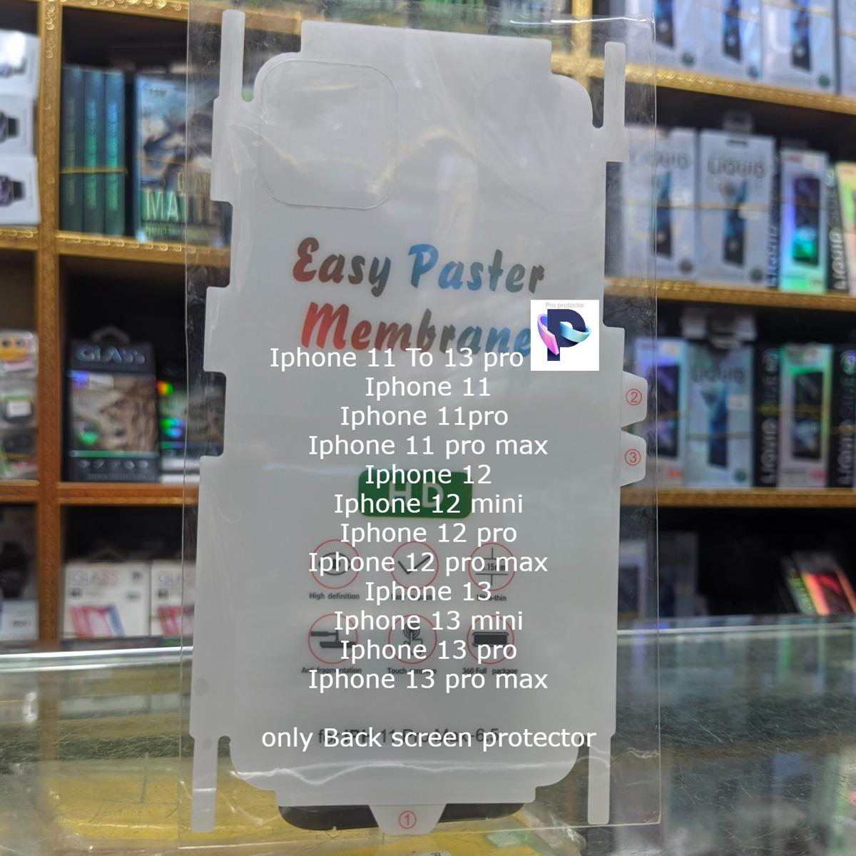 Full HD Clear Back Shield Poly For Iphone 12 pro max