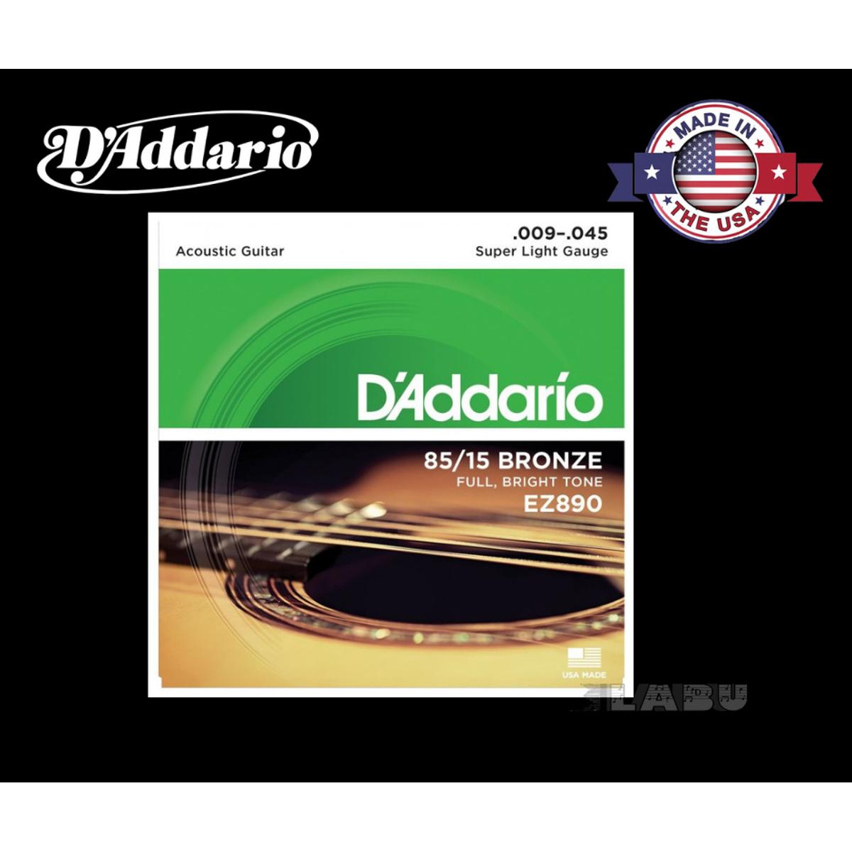 D'addario Ez890 Acoustic Guitar Strings Online ...