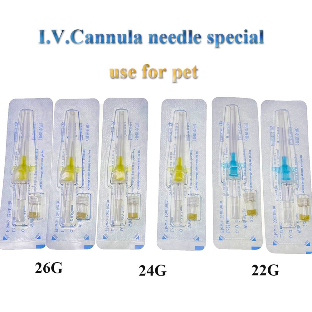 Pet Animals Iv Cannulas With Heparin Cap Introcan Winged Place An ...