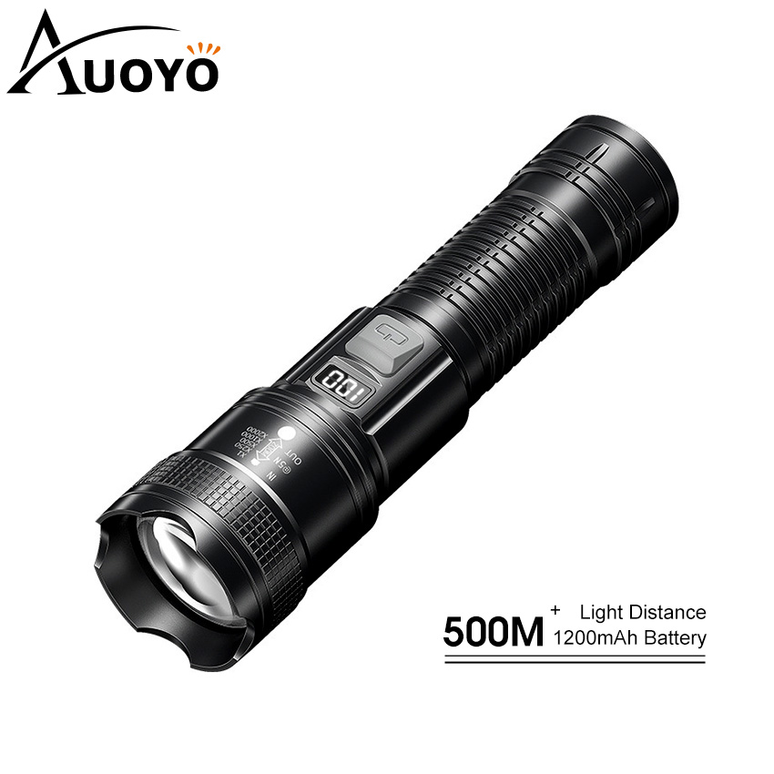 Auoyo Outdoor Flashlight Strong Light Multi-function Flashlight LED ...