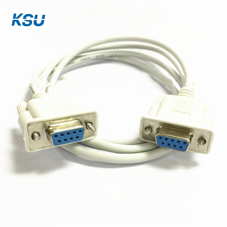 RS232 9Pin Serial Female To Female DB9 9-Pin PC Converter Extension ...