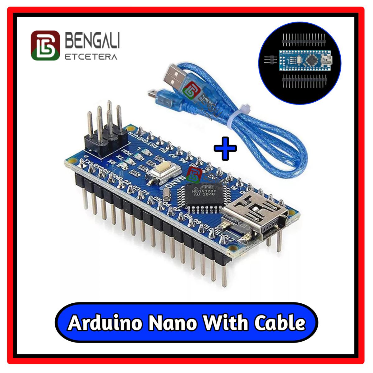 Arduino Nano R3 ATMEGA328P With USB Cable Arduino Compatible | Daraz.com.bd