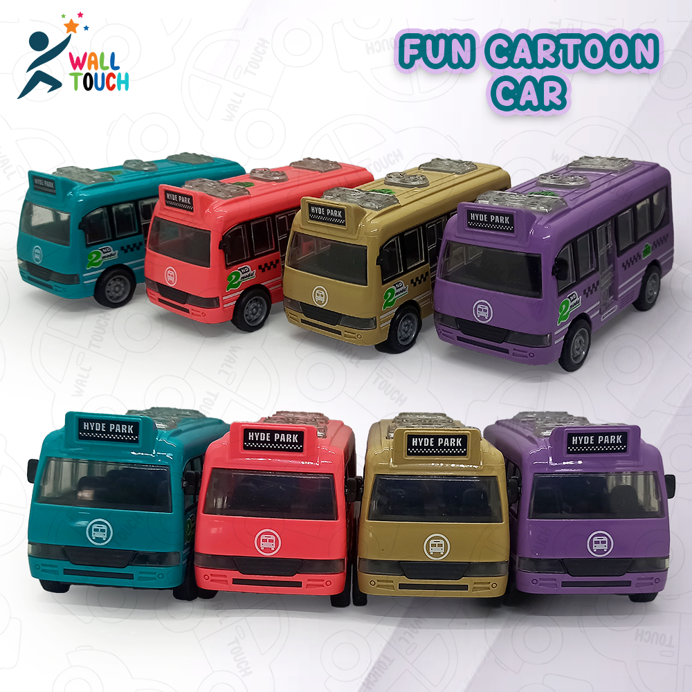 Friction powered Super Toys Mini Bus Car For Kids random Colour Car 1 ...
