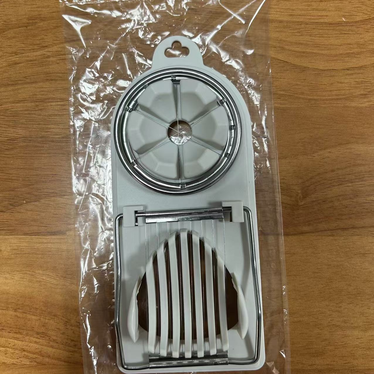 2-in-1 Egg Slicer and Wedger Multipurpose Boiled Egg Cutter with ...