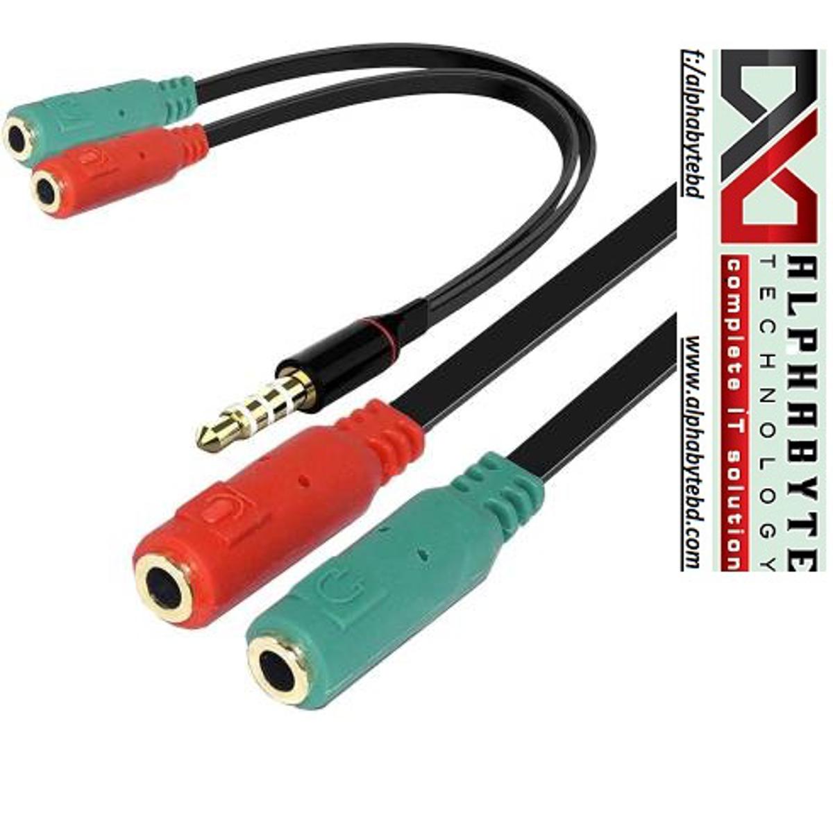 3.5mm Stereo Audio 1 Male To 2 Female Jack Splitter Adapter Cable ...