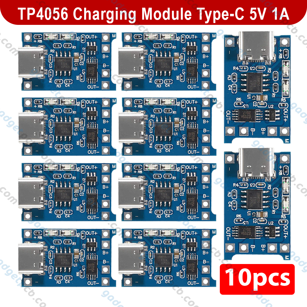 2/3/5/10/PCS TP4056 Charging Module 5V 1A USB Type-C Port Battery 3.7V ...