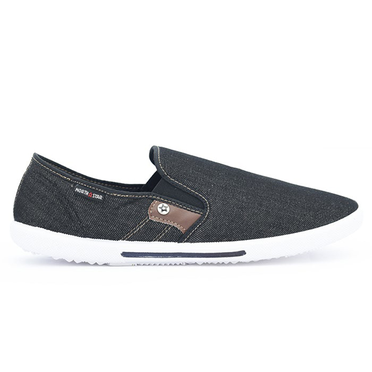 North Star PU Casual Shoe For Men - Black | Daraz.com.bd