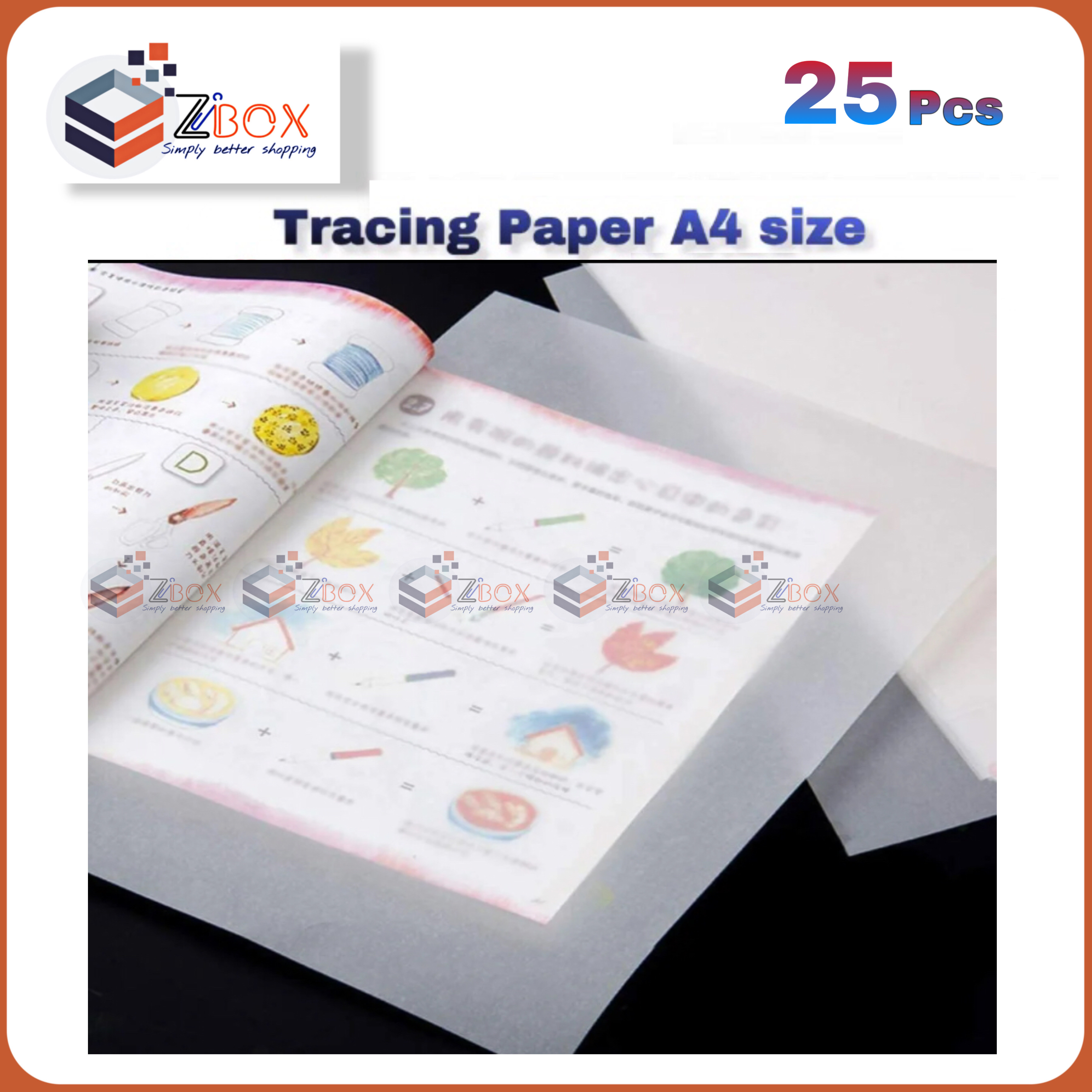 Tracing Paper A4 Size 25 /50 Sheets | Daraz.com.bd