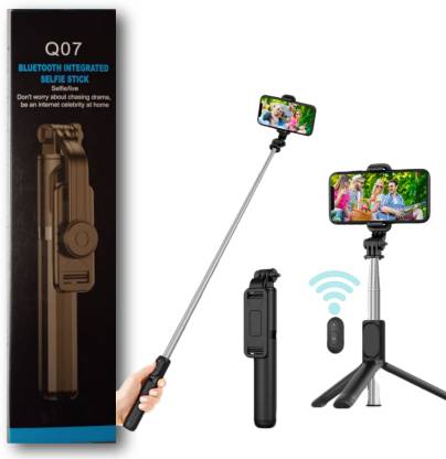 Q07 Bluetooth Integrated Selfie Stick and Bluetooth Remote Control - Selfie Stick | Daraz.com.bd