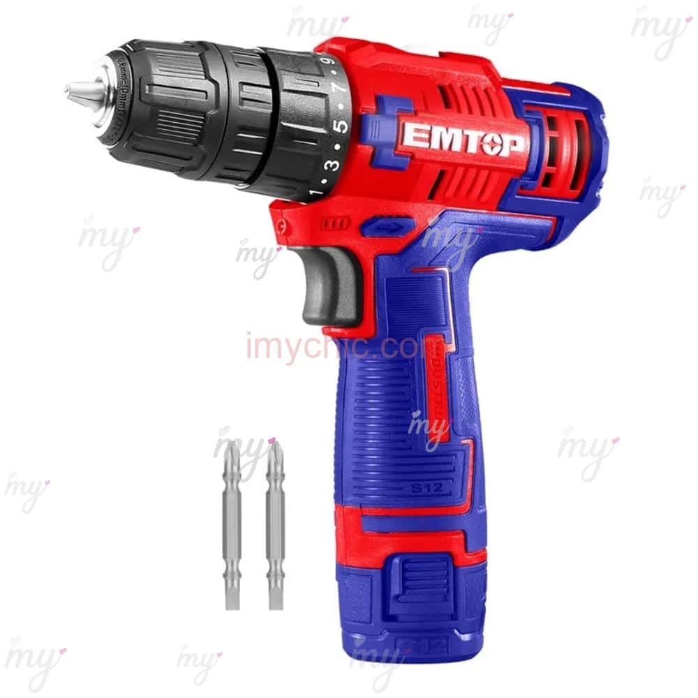 EMTOP 12V LITHIUM-ION CORDLESS DRILL | Daraz.com.bd